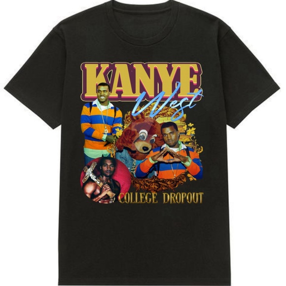 Shirts | Kanye West Vintage Bootleg Tee New S5xl 224 Rap Merch | Poshmark
